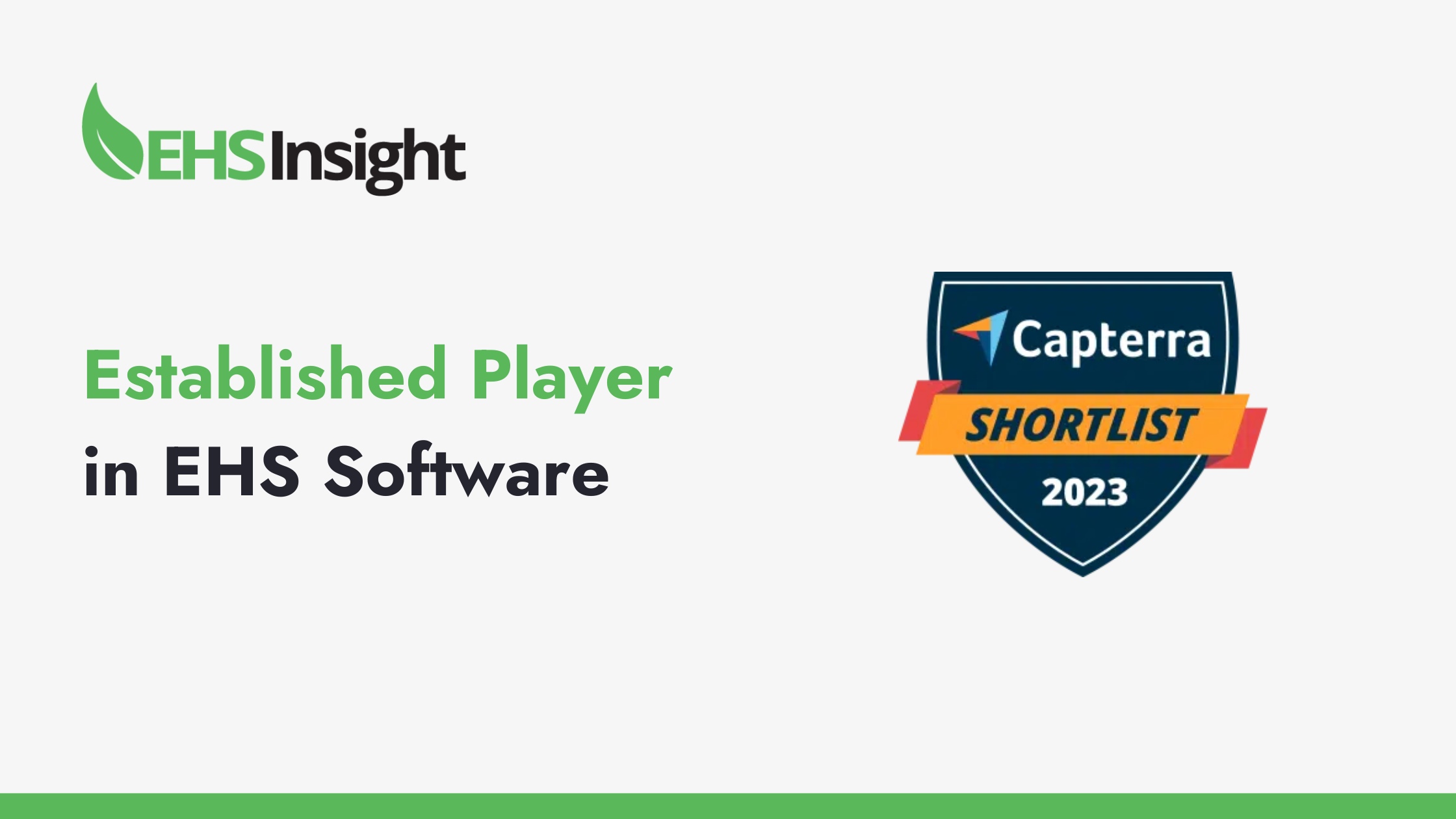 EHS Insight Lands a Spot on Capterra's EHS Software Shortlist